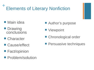 Nonfiction Intro Presentation | PPT