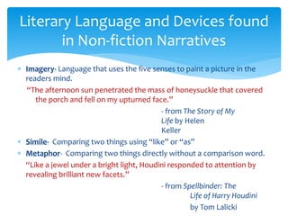 Nonfiction narrative.pptx | Biographies | Genres