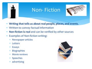 Nonfiction narrative.pptx | Biographies | Genres
