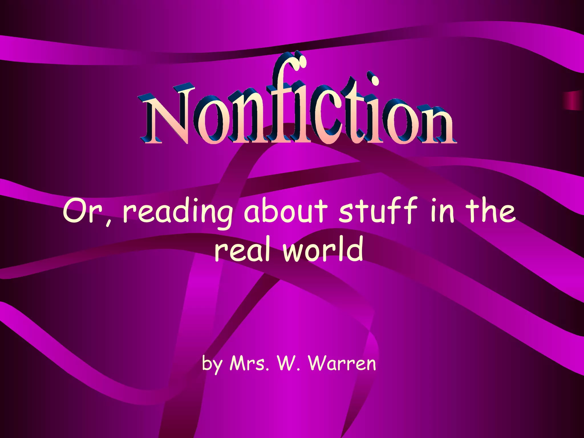 Nonfiction notes | PPT