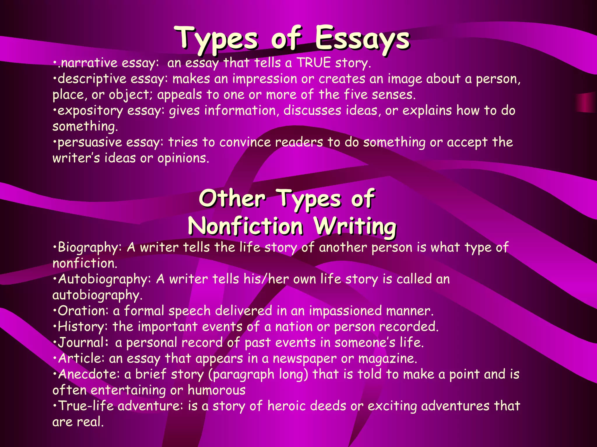 Nonfiction notes | PPT