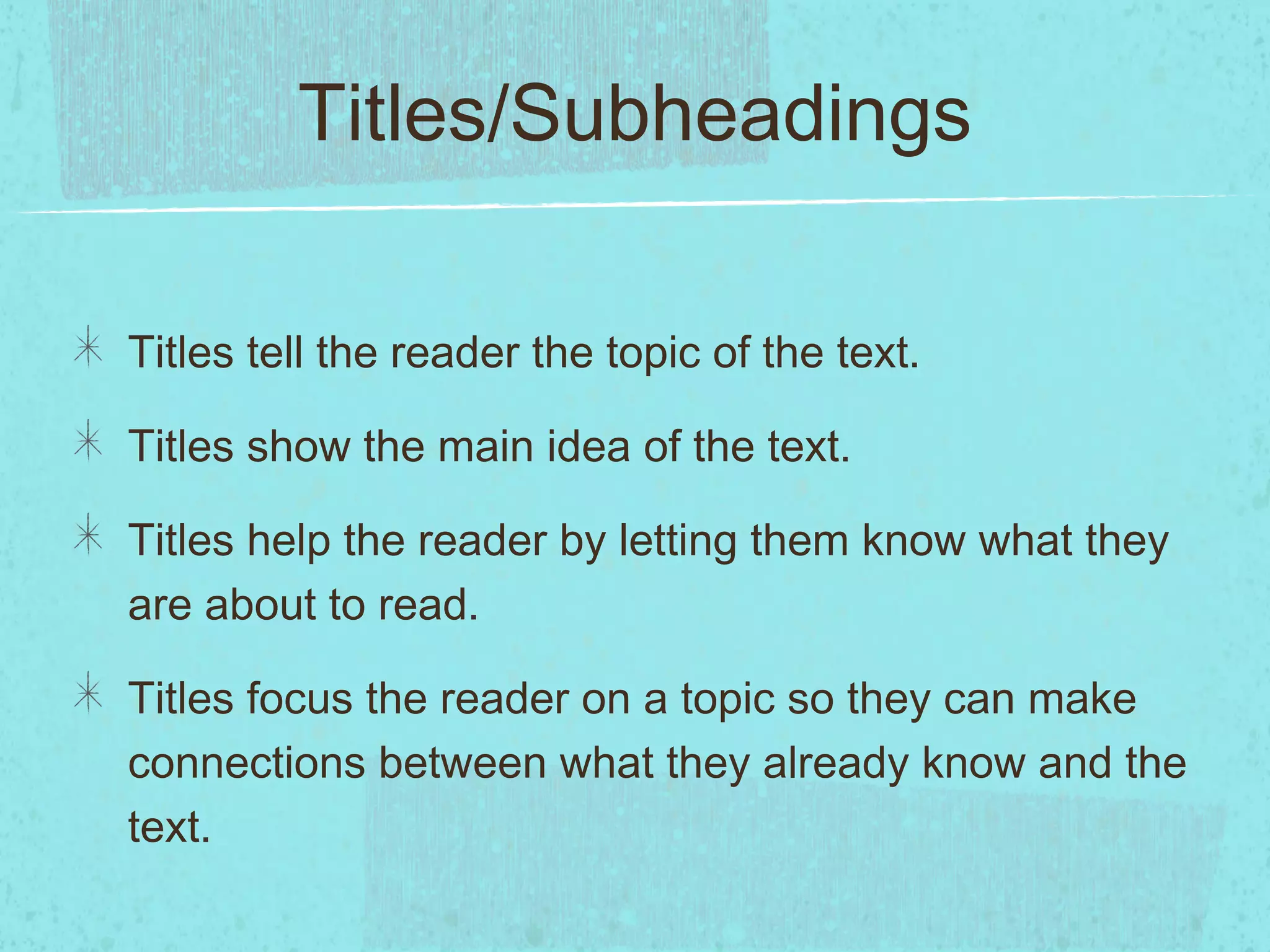 Non Fiction Text Features | PPT