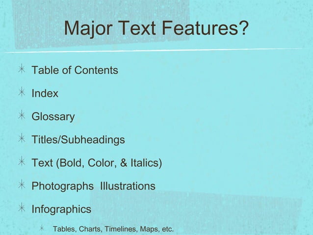 Non Fiction Text Features | PPT | Technology & Computing