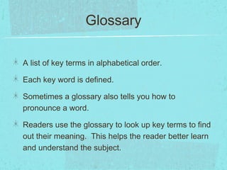 Non Fiction Text Features | PPT