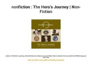 nonfiction : The Hero's Journey | Non-Fiction