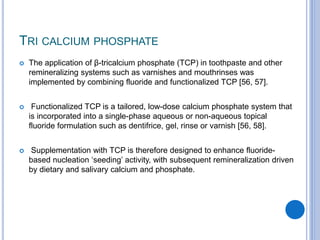 Non fluoride enamel remineralization | PPTX