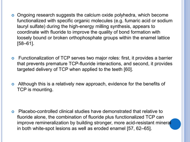 Non Fluoride Enamel Remineralization Ppt