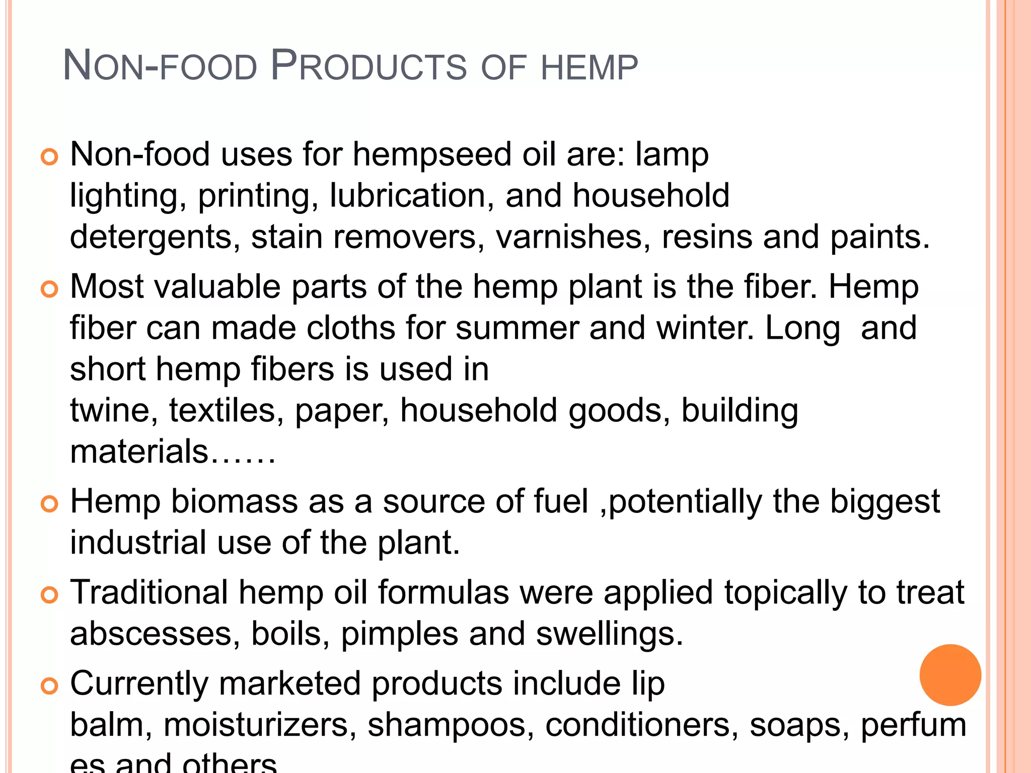 Non food products from plants | PPTX