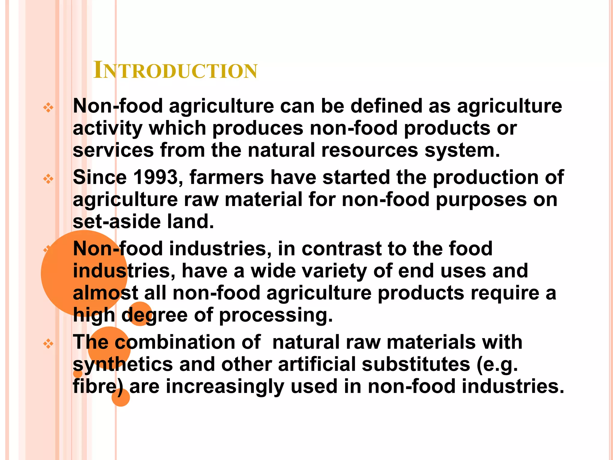 Non food products from plants | PPTX