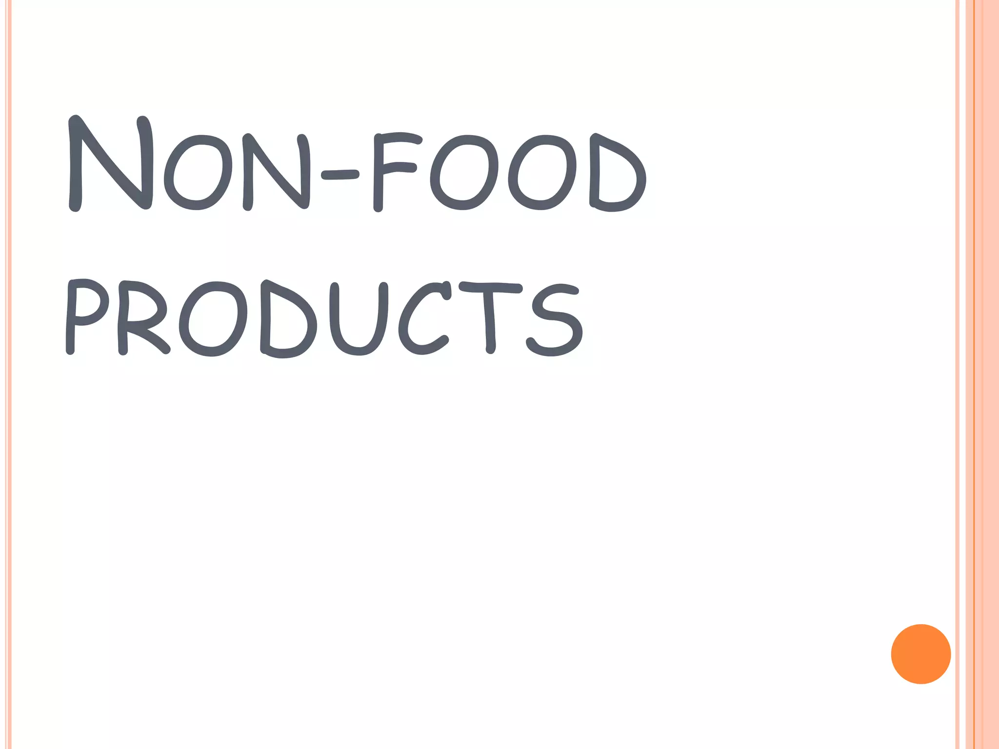 Non food products from plants | PPTX