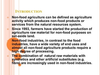 Non food products from plants | PPTX