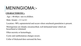 NON GLIAL TUMORS | PPTX