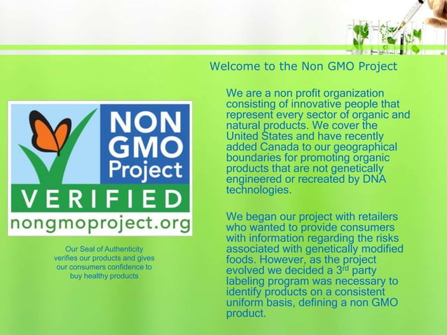 Non gmo project | PPTX