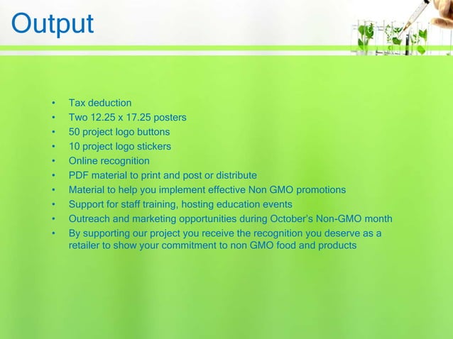 Non gmo project | PPTX