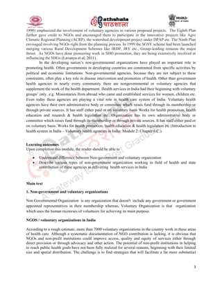 Non governmental organizations and health care | PDF