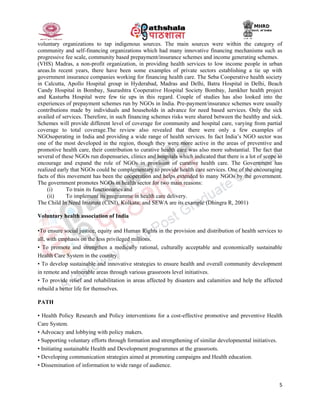 Non governmental organizations and health care | PDF | Non-Profit Organizations | Industries