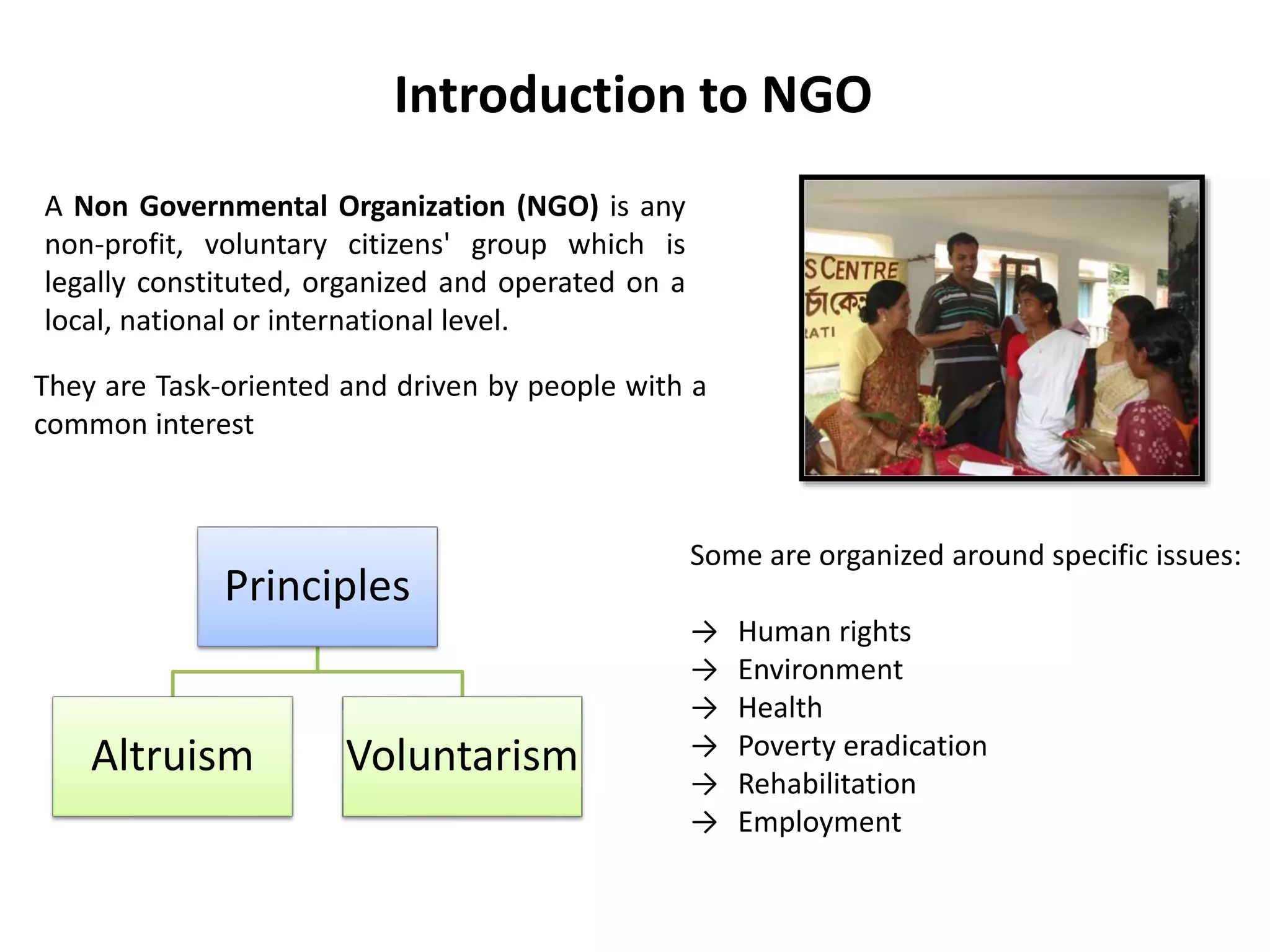 Non Governmental Organizations (NGOs) in India | PPTX