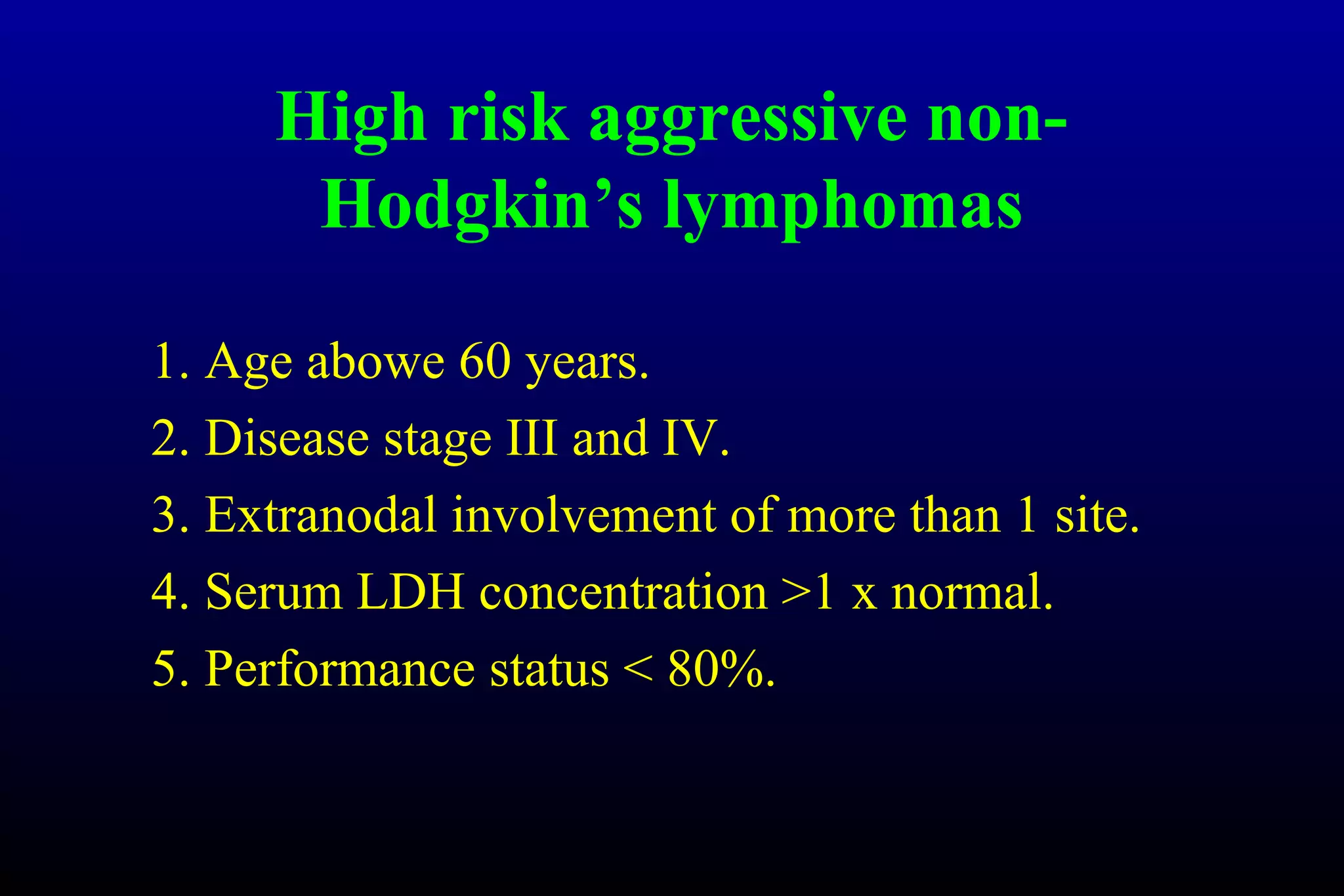 Non hodgkins lymphoma | PPT
