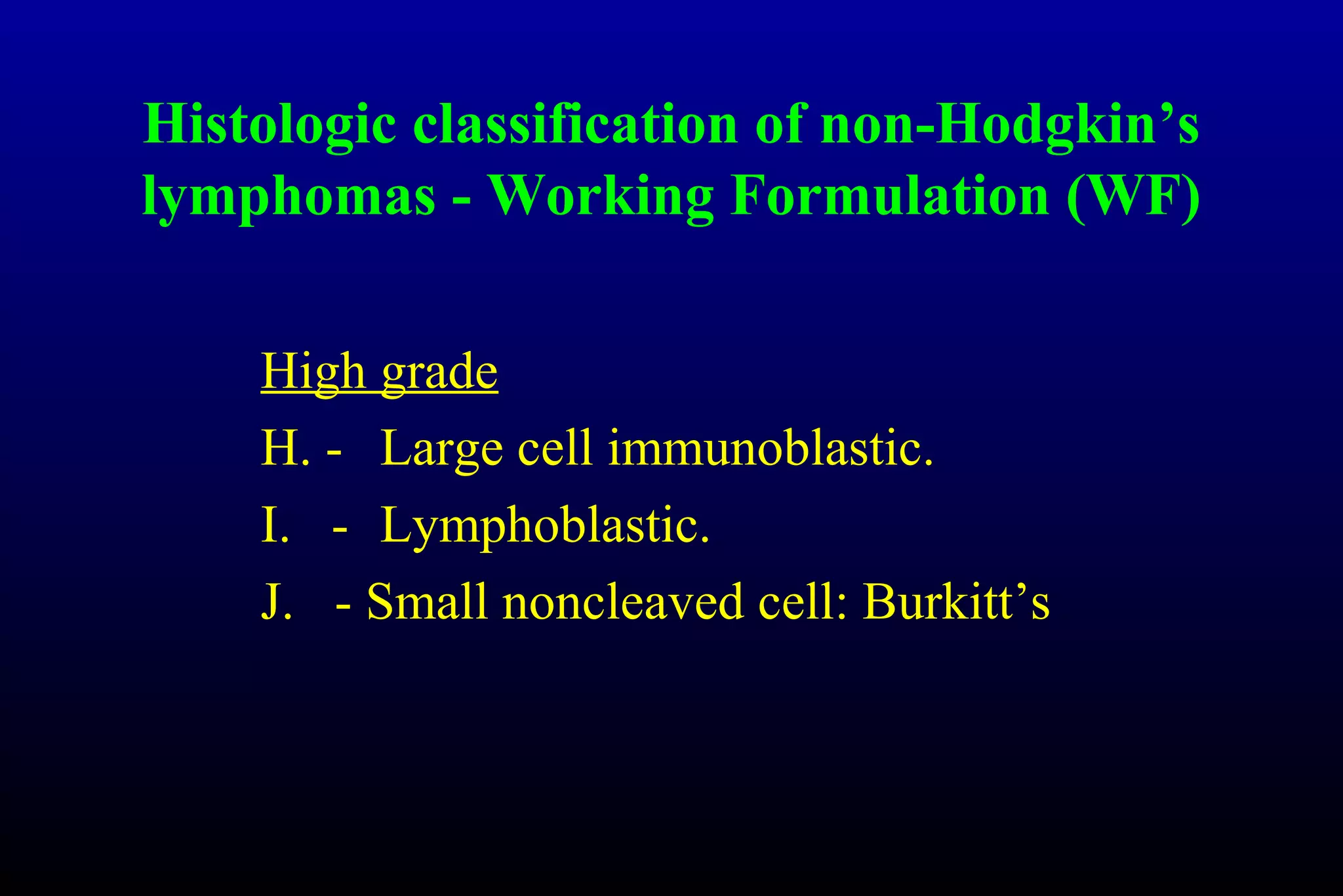 Non hodgkins lymphoma | PPT