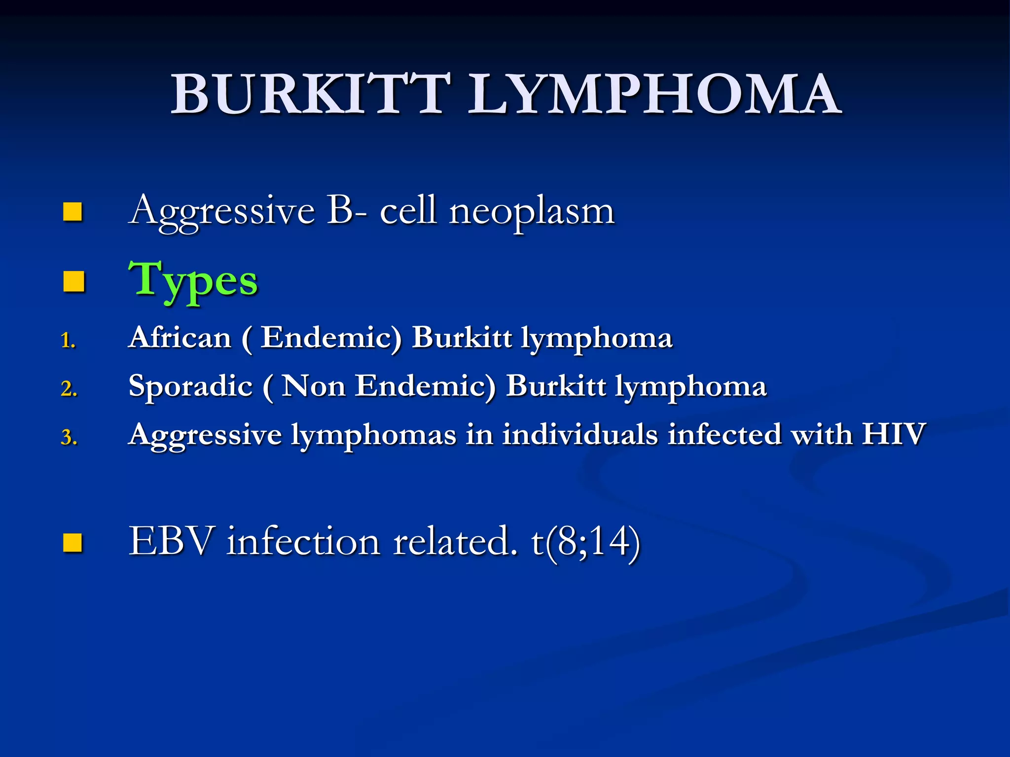 Non hodgkin lymphoma | PPTX