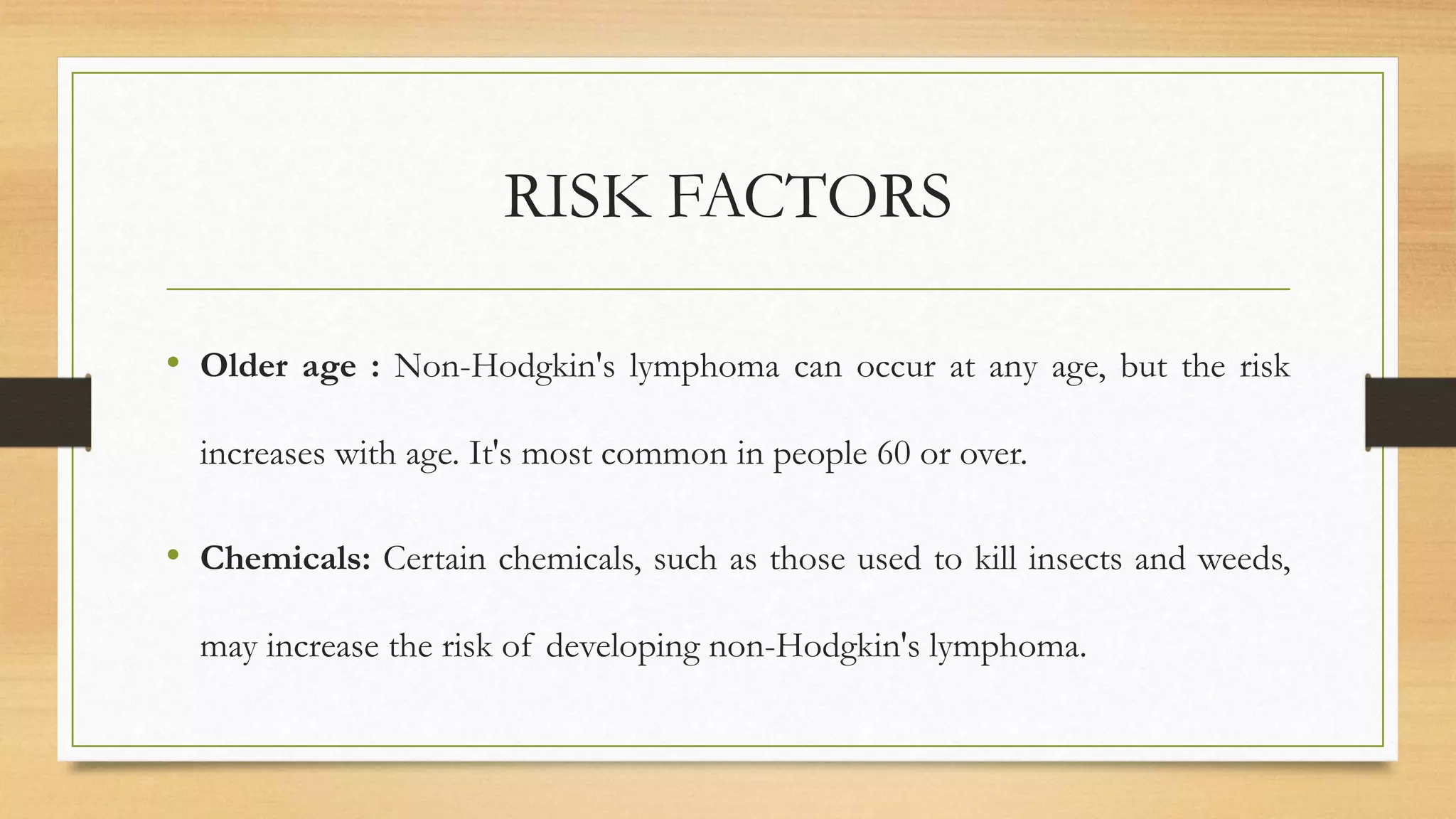 Non Hodgkin Lymphoma | PPTX