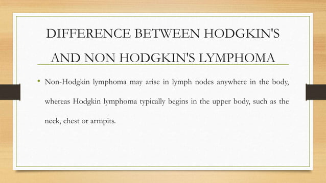Non Hodgkin Lymphoma | PPTX
