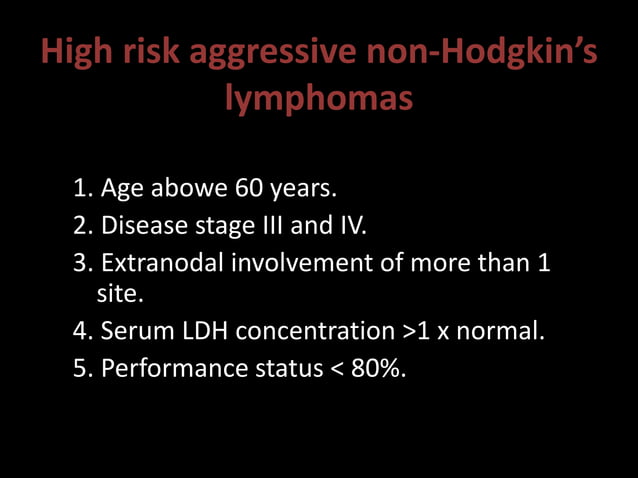 Non hodgkins lymphoma nandhu | PPTX | Blood Disorders | Diseases and Conditions