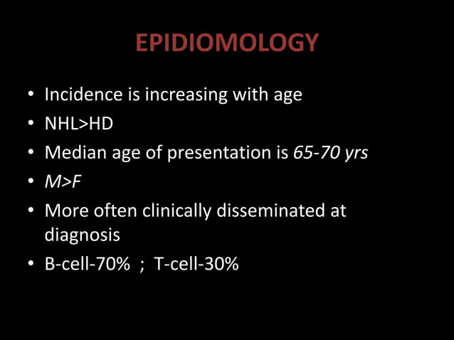 Non hodgkins lymphoma nandhu | PPTX | Blood Disorders | Diseases and Conditions