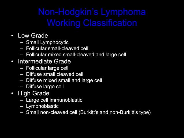 Non hodgkins lymphoma nandhu | PPTX | Blood Disorders | Diseases and Conditions