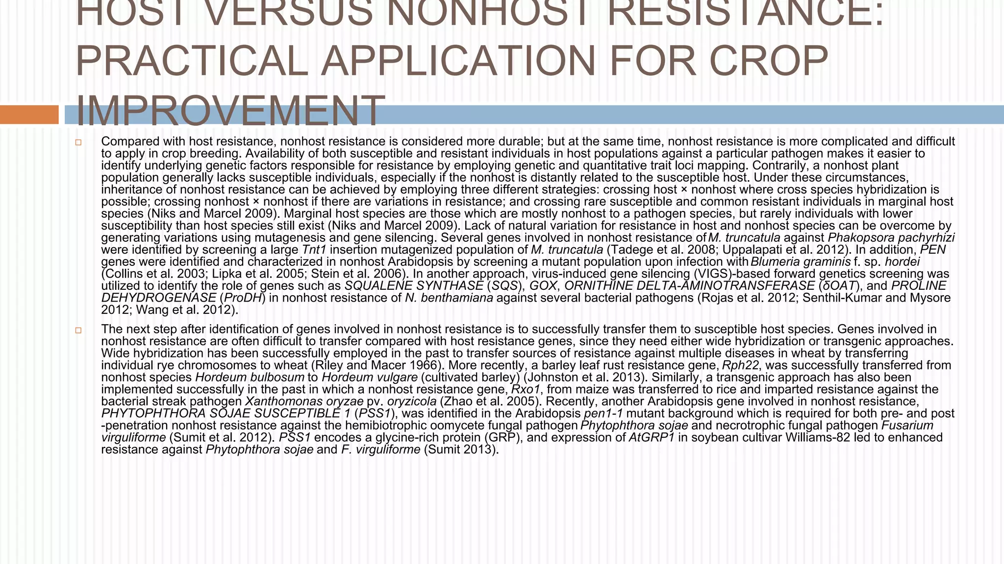 Host And Non-Host Resistance In Plants_Pathology | PDF