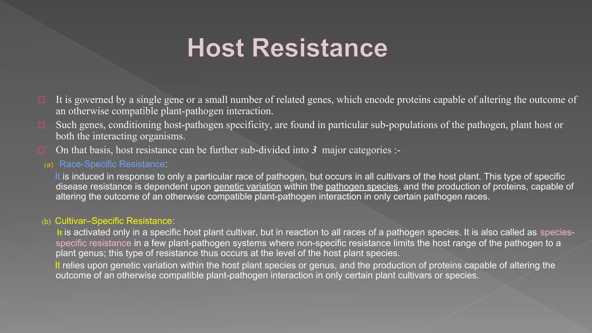 Host And Non-Host Resistance In Plants_Pathology | PDF