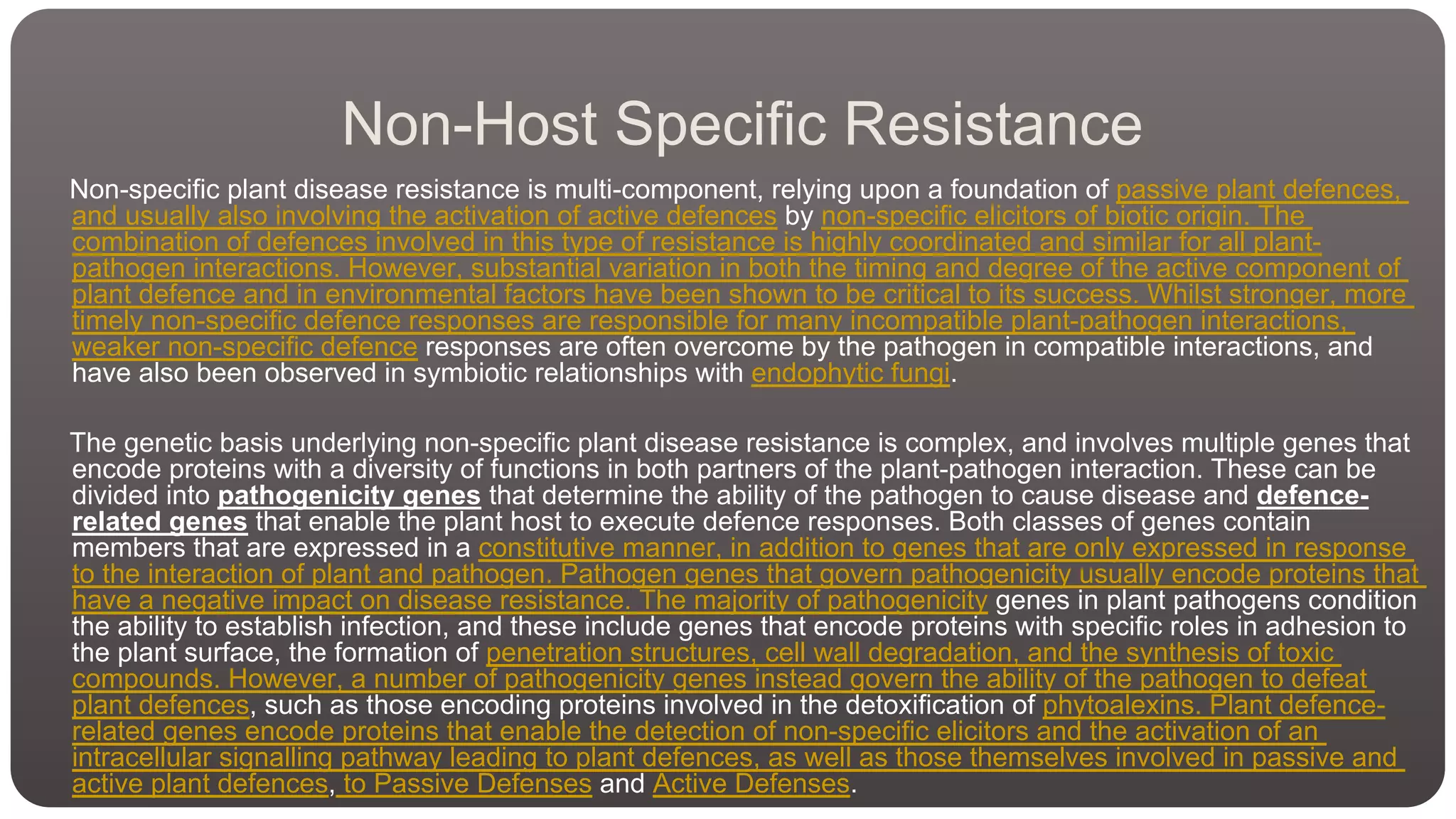 Host And Non-Host Resistance In Plants_Pathology | PDF