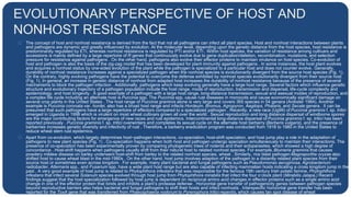 Host And Non-Host Resistance In Plants_Pathology | PDF
