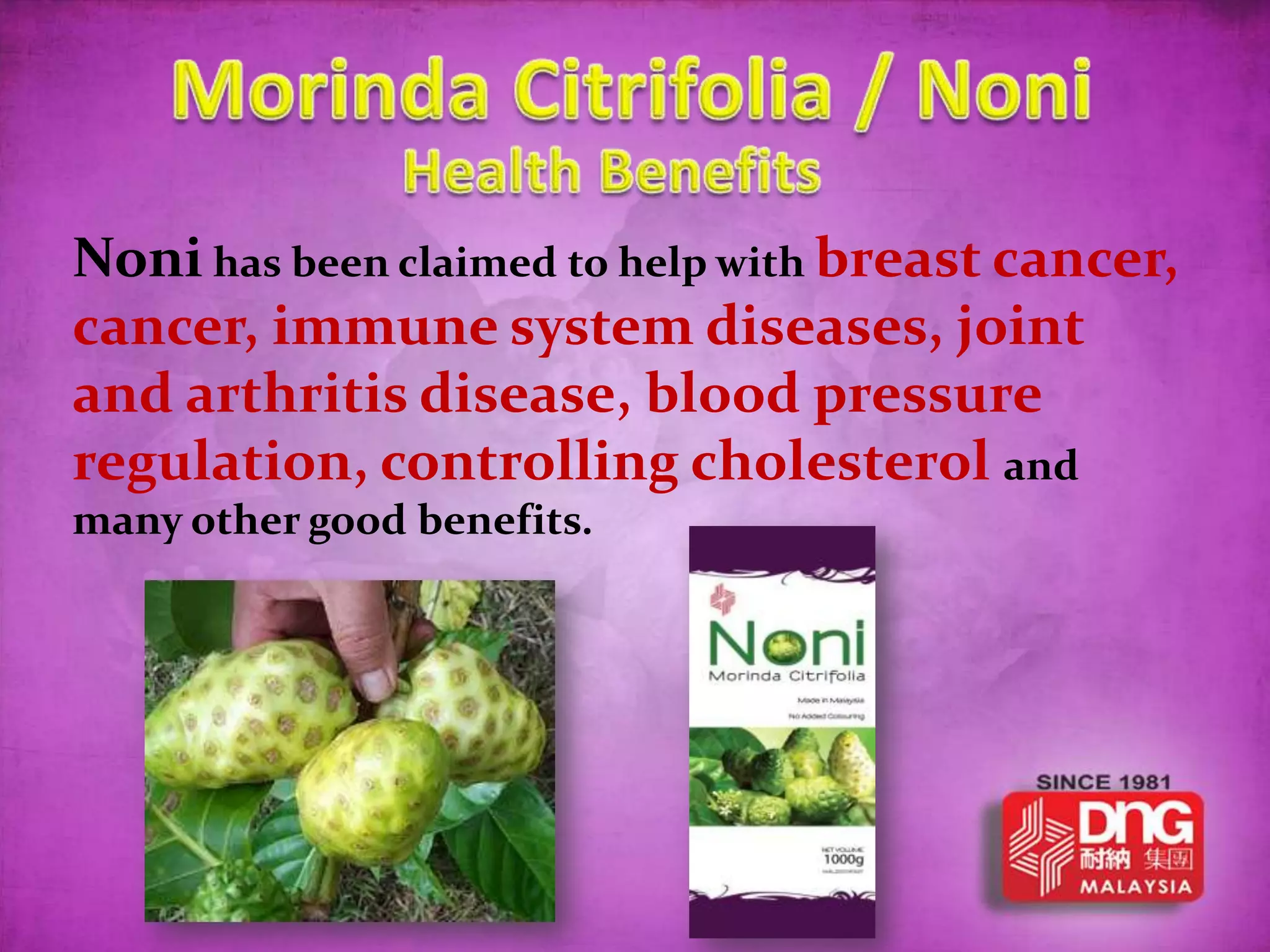 Dng Noni - Presentation | PPSX