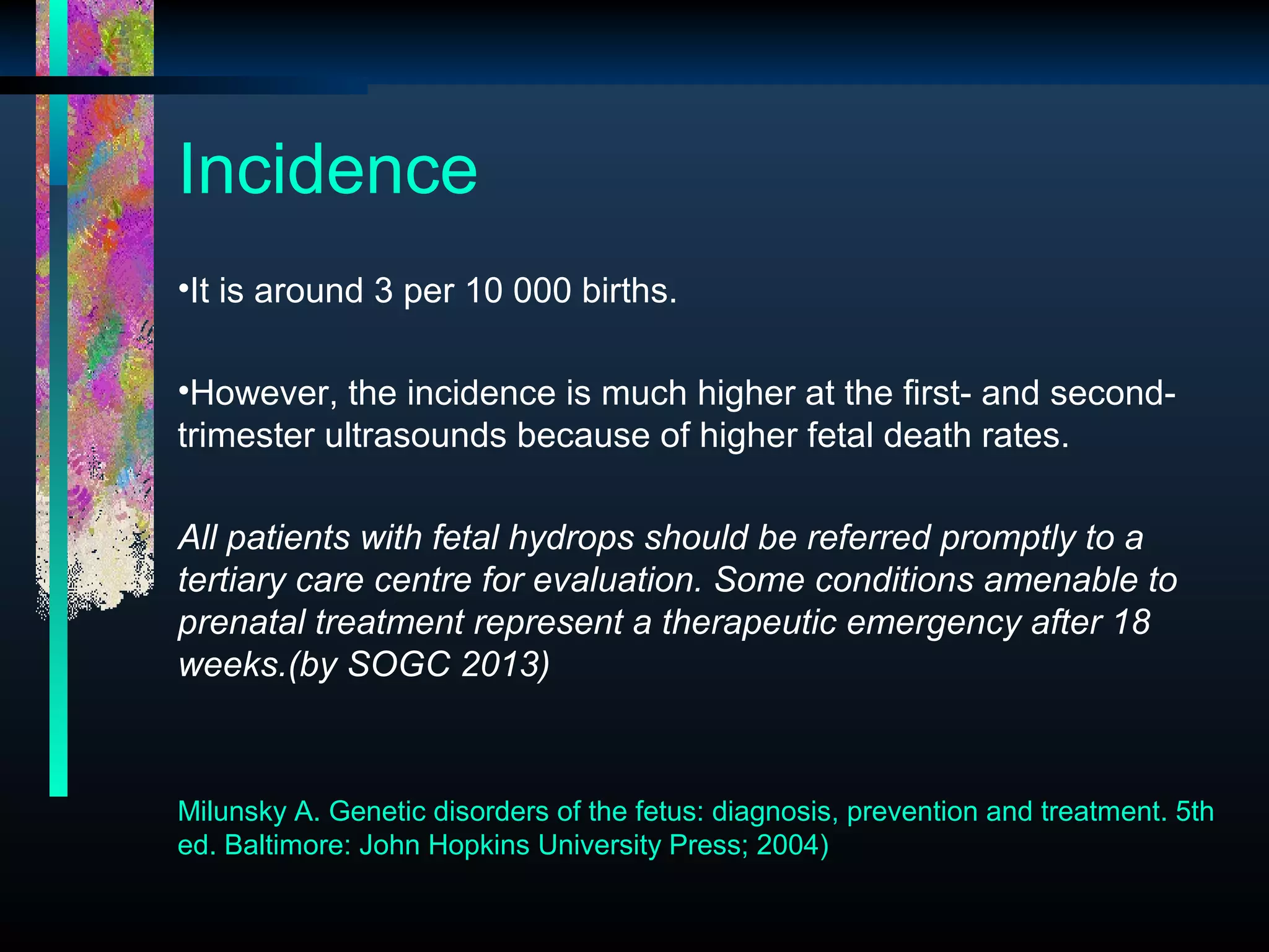 Managing Nonimmune hydrops fetalis | PPT