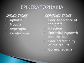 Non incisional, non laser refractive surgery | PPTX