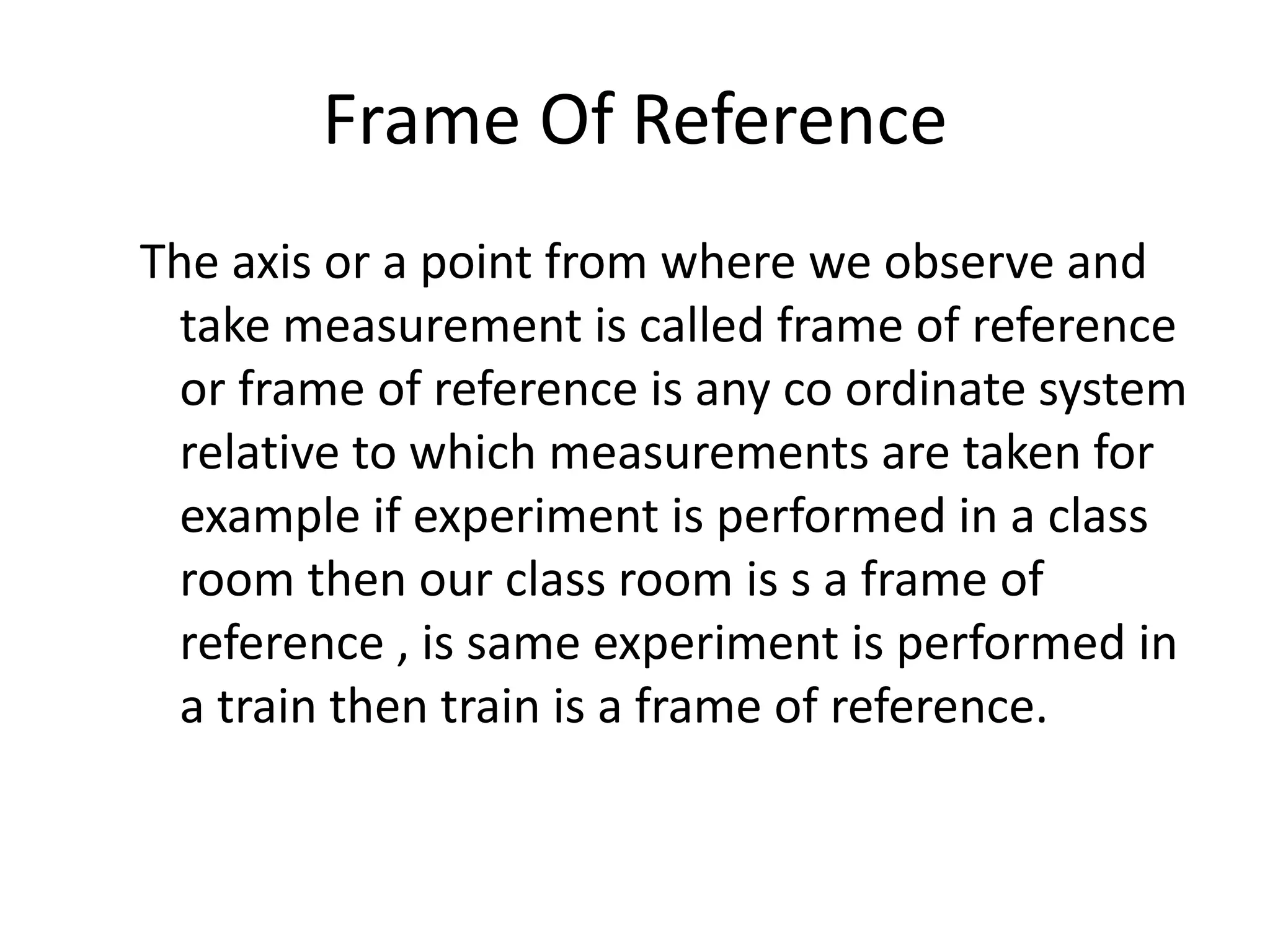 Non inertial frame of reference | PPTX | Physics | Science
