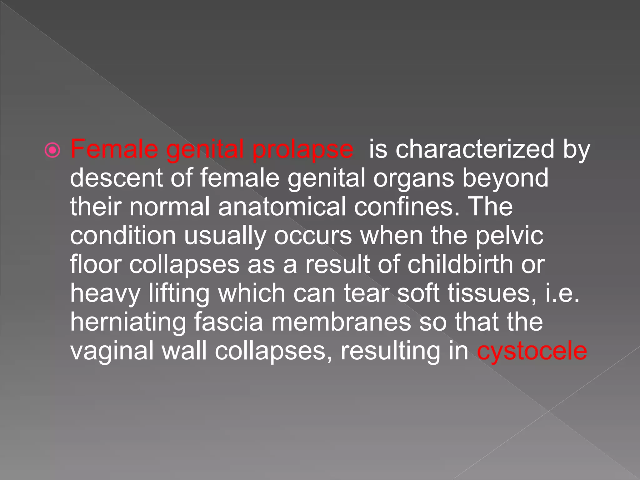 Noninflammatory disorders of female genital tract | PPTX