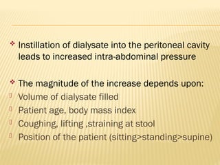 NON infectious complications of PERITONEAL DIALYSIS | PPTX