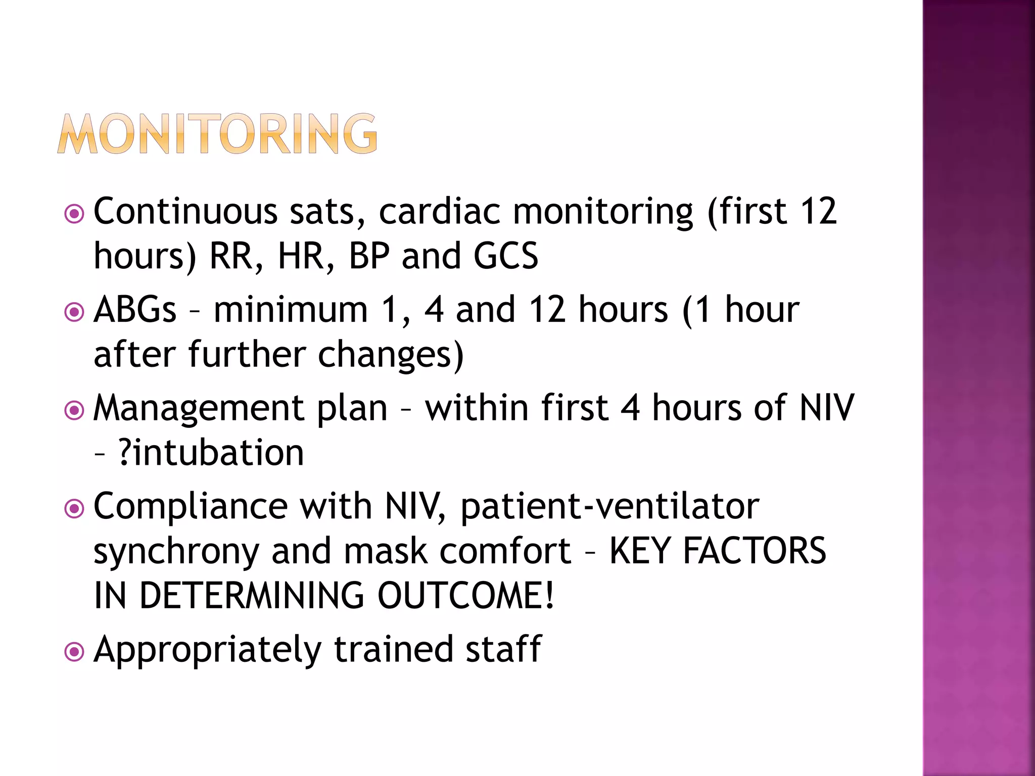 Non-invasive ventilation - BiPAP | PPTX