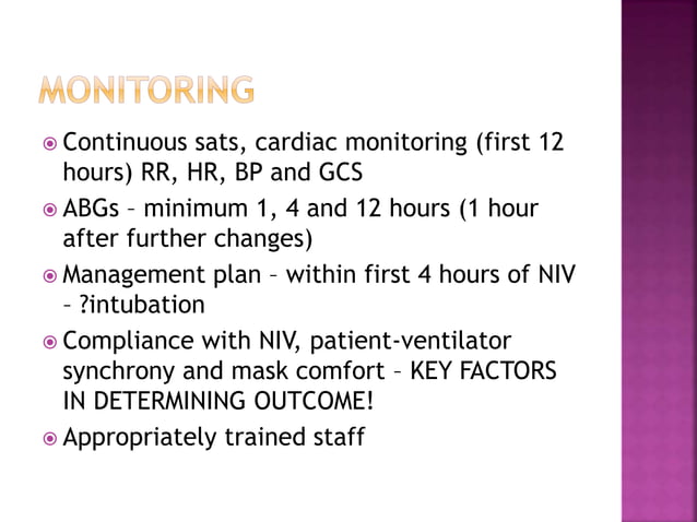 Non-invasive ventilation - BiPAP | PPTX | Lung and Respiratory Health ...