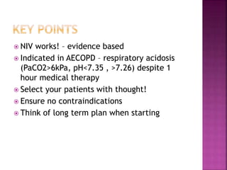 Non-invasive ventilation - BiPAP | PPTX