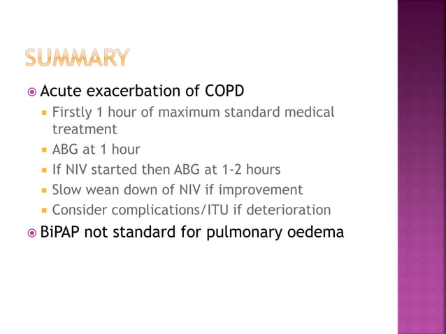 Non-invasive ventilation - BiPAP | PPTX | Lung and Respiratory Health ...
