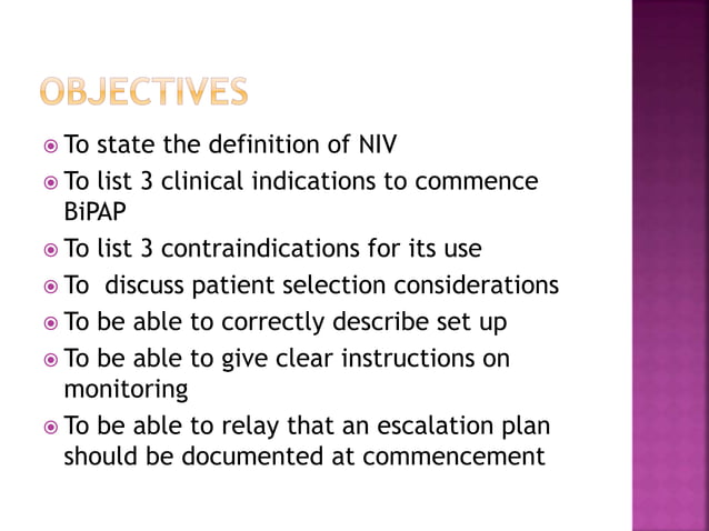 Non-invasive ventilation - BiPAP | PPTX | Lung and Respiratory Health ...