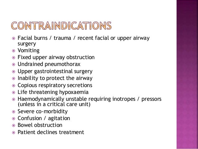 Non-invasive ventilation - BiPAP