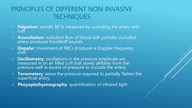 Non invasive and_invasive_bp_monitoring__copy | PPTX | Heart and ...