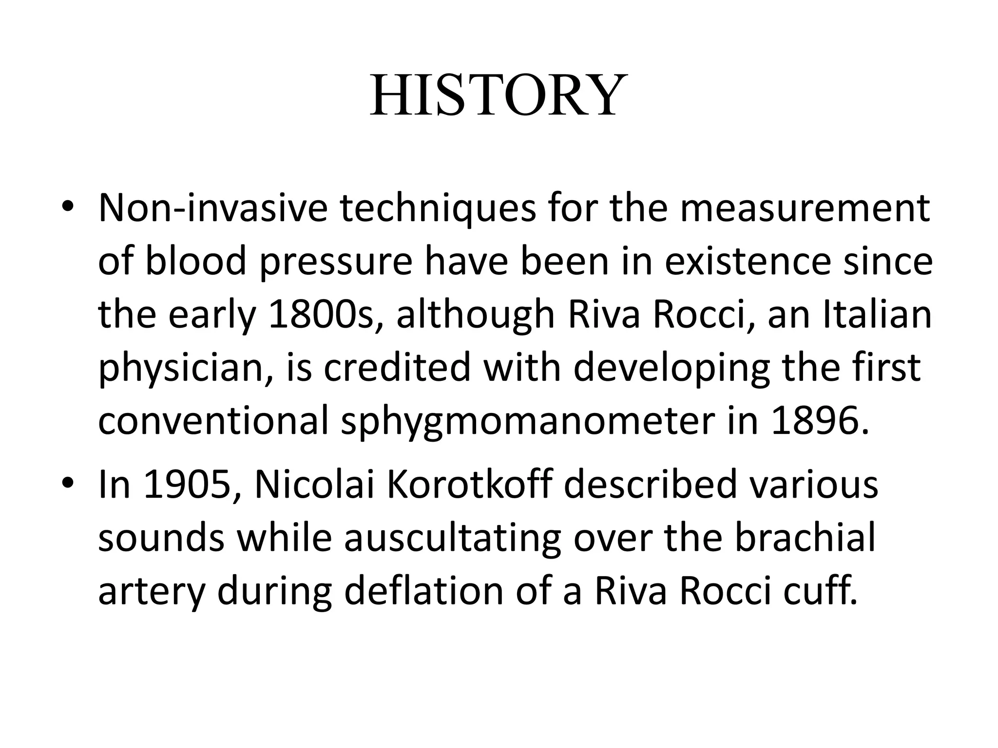 Non invasive blood pressure monitoring | PPTX