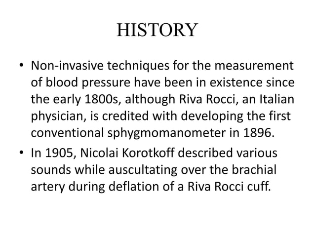 Non invasive blood pressure monitoring | PPTX | Heart and ...