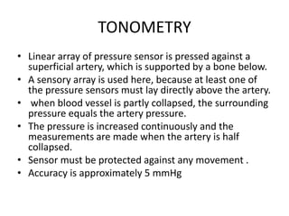 Non invasive blood pressure monitoring | PPTX