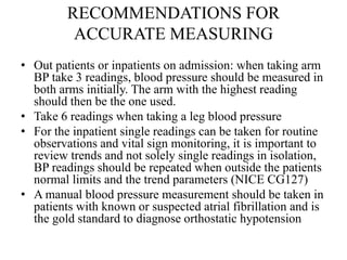Non invasive blood pressure monitoring | PPTX